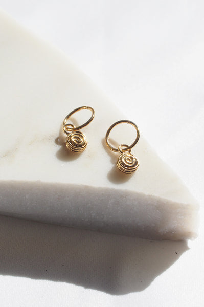 Mini Spiral Sleepers - Gold – C&V Jewellery